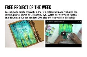 Free Project of the Week: “Walk in the Rain” Art Journal Page – 08 30 ...